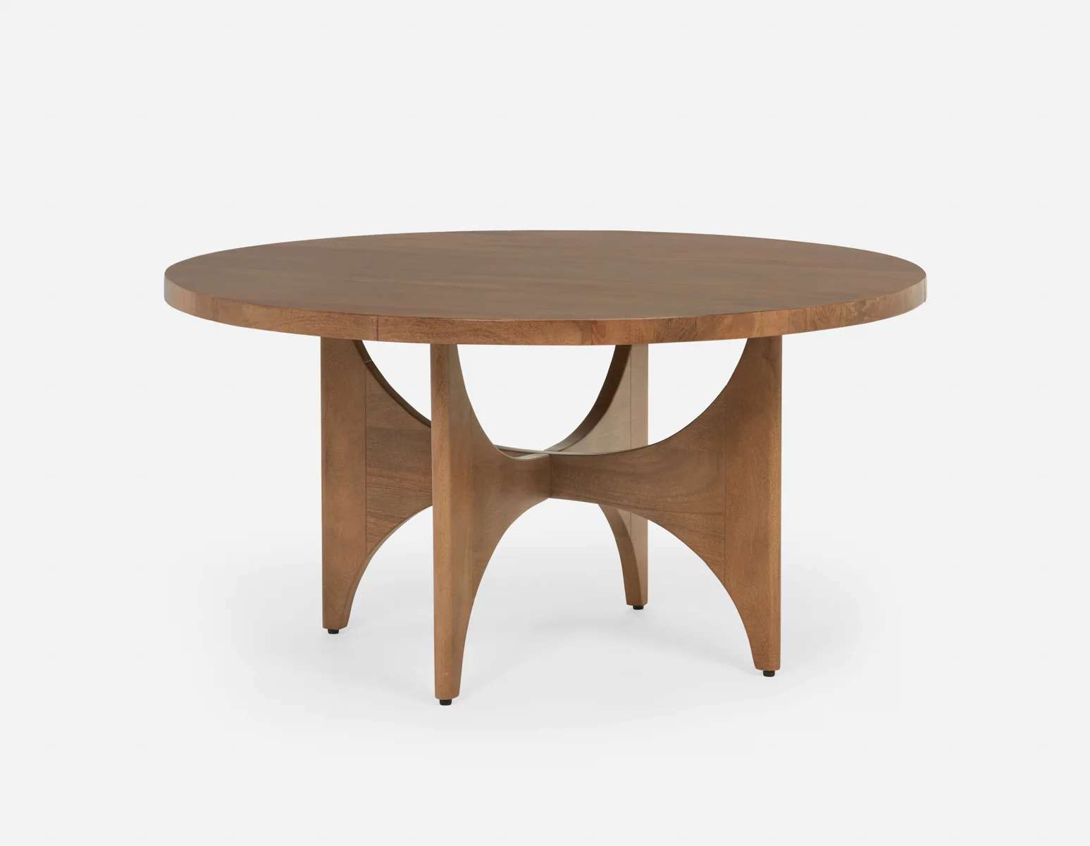 ROSETTA elegant mango wood round dining table 150 cm Structube