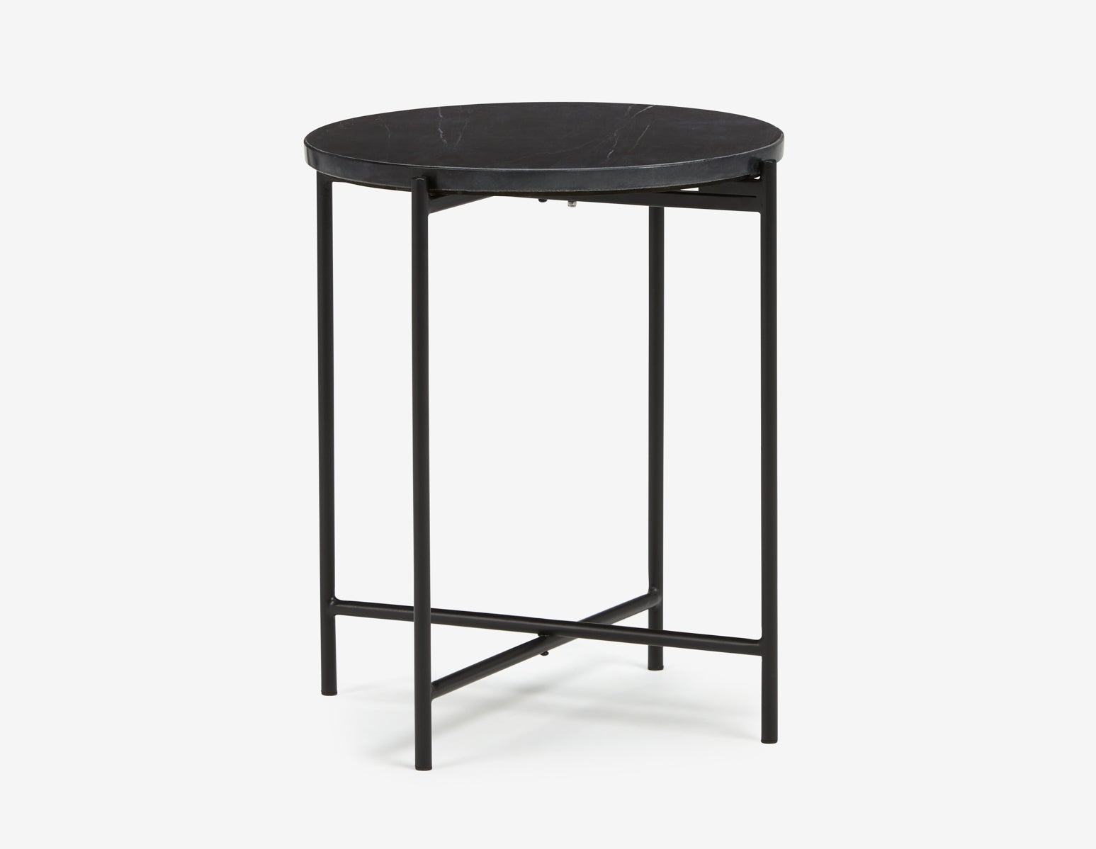 DENVER round marble end table 45cm | Structube