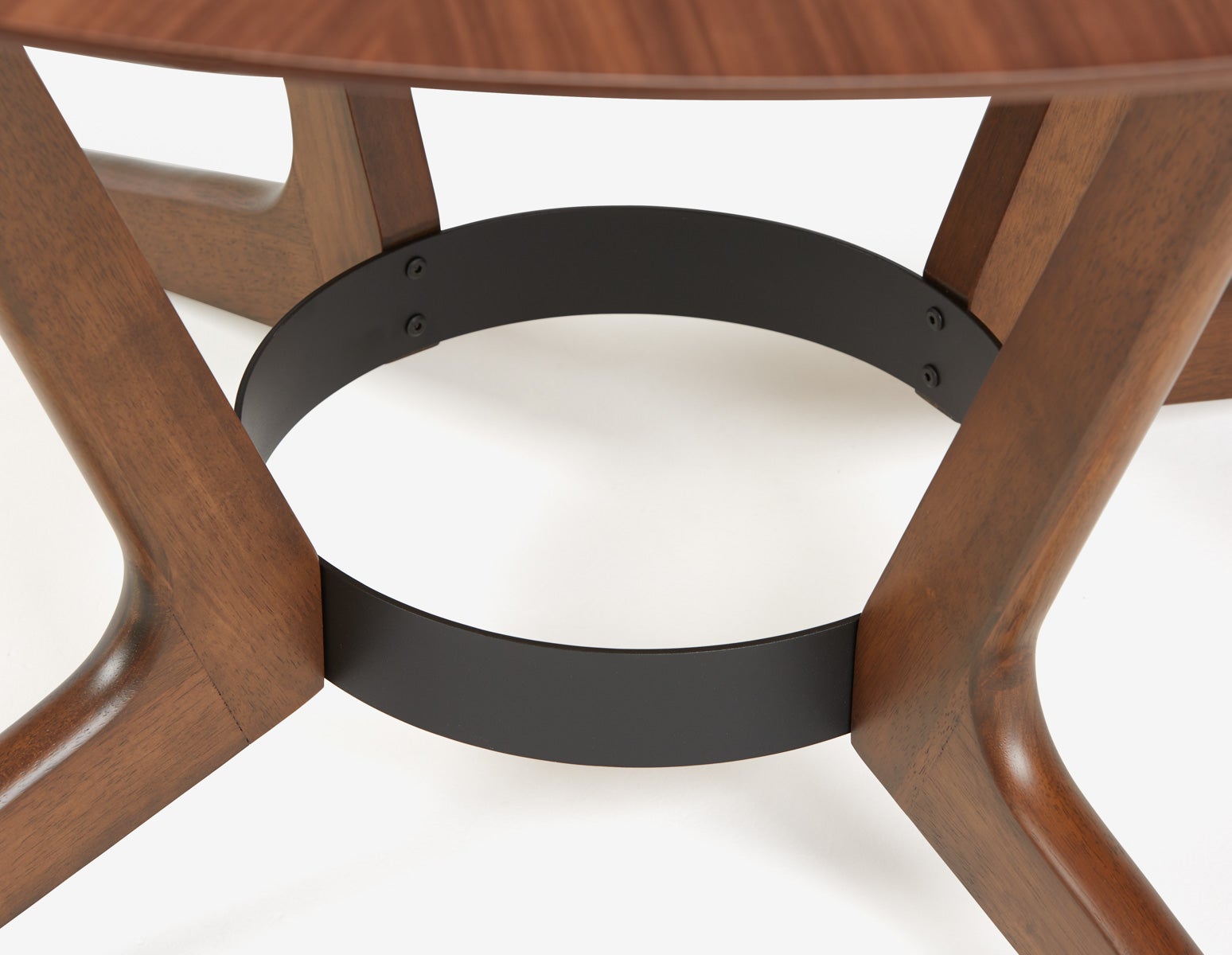 MORELLA mid-century modern 137 cm round dining table | Structube