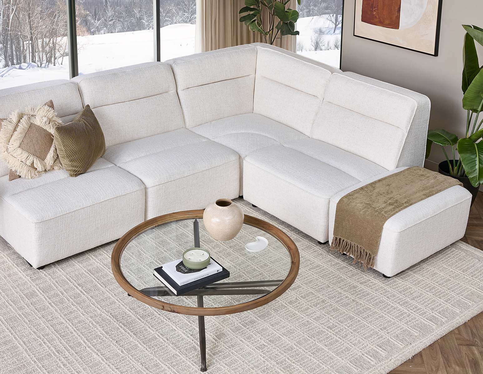 REVAN canapé d’angle modulaire moderne s'adapte à votre espace | Structube