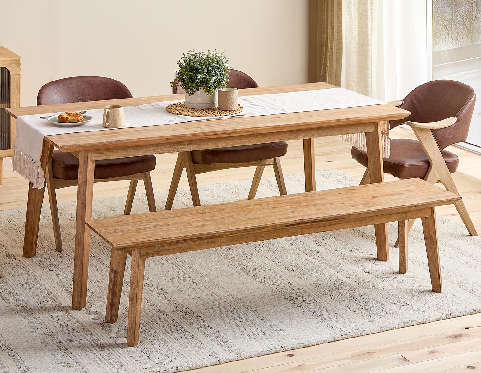 KABBANN banc en bois d'acacia | Structube