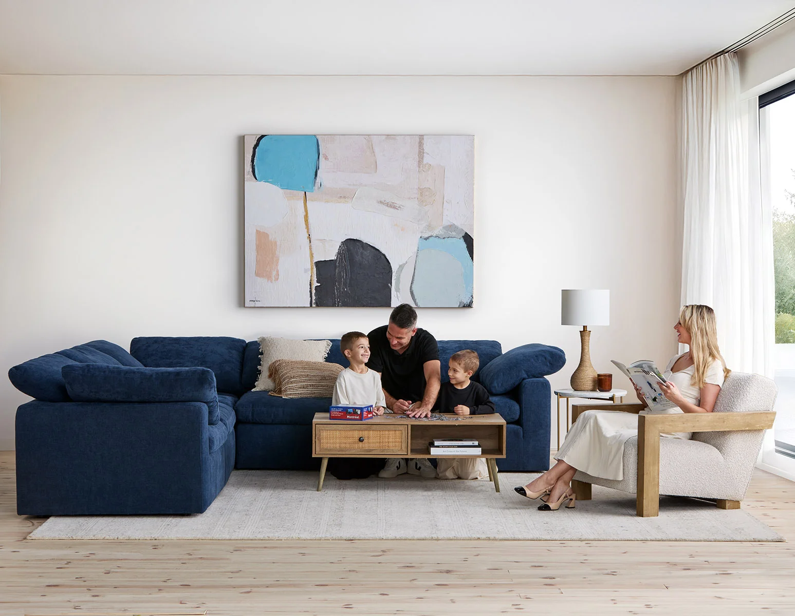 HELIO contemporary modular sectional sofa | Structube