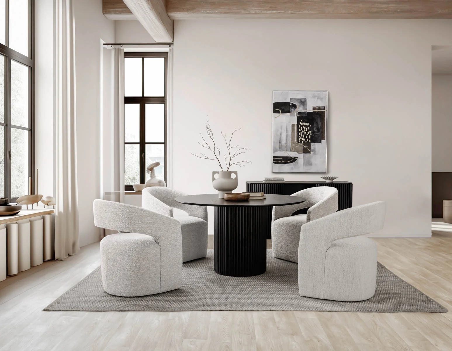 RHODES oval dining table 240cm | Structube