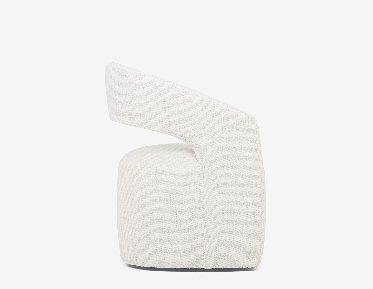 TIVOLI chaise de salle à manger à roulettes moderne contemporaine ...