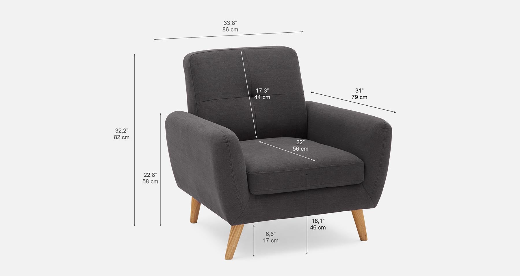 FANY tufted armchair Structube