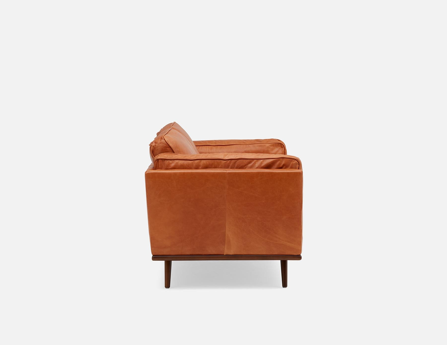 ROWAN canapé 3 places 100 % cuir moderne du milieu du siècle | Structube